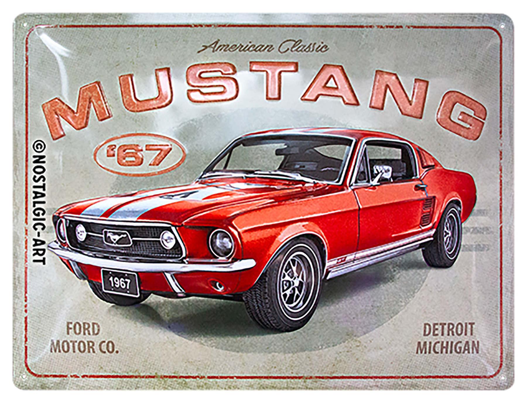 Ford Mustang metal sign - Moto Garage Malta