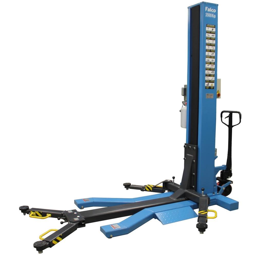 Single post lift 2500kg mobile - Moto Garage Malta