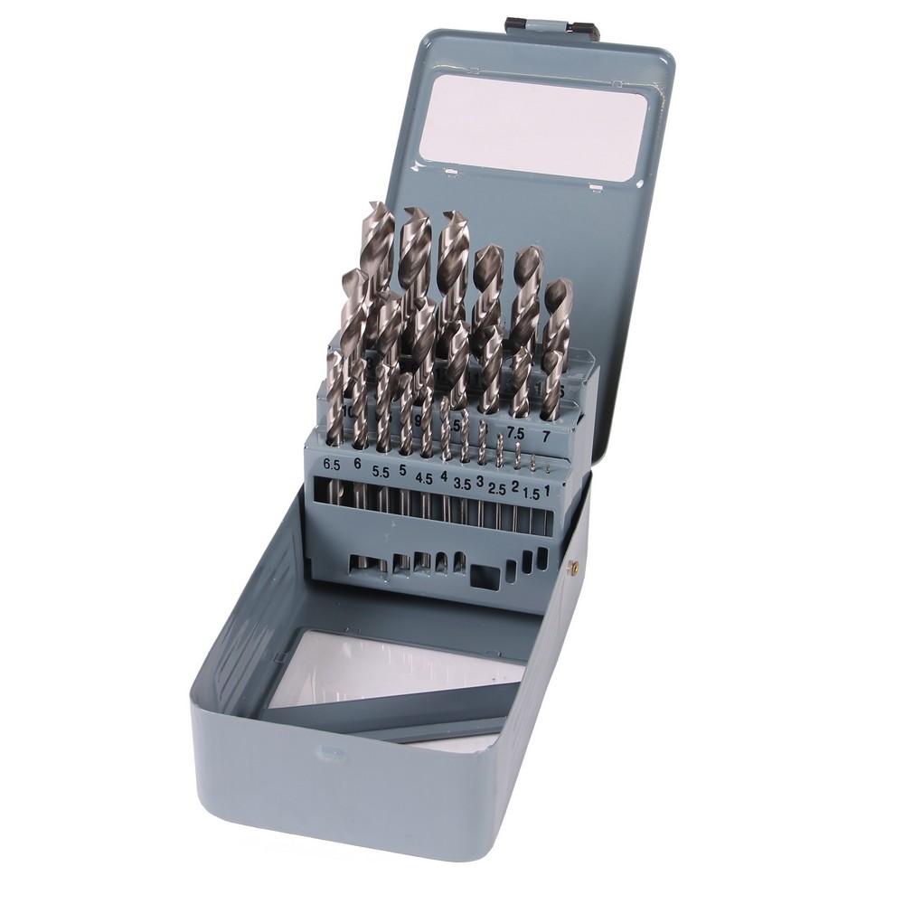 Set of drills 25 pieces 135 degrees with splitpoint - Moto Garage Malta