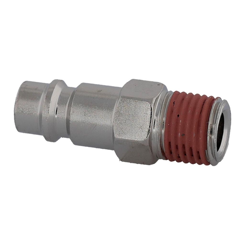 Quick coupler plug 1/4" PT male - Moto Garage Malta