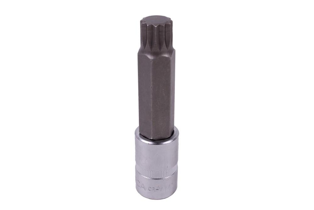 Spline socket bit 1/2" 100mm m10 - Moto Garage Malta