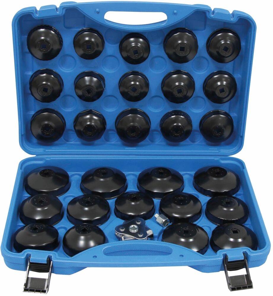 Cup filter wrench set 30 pieces - Moto Garage Malta