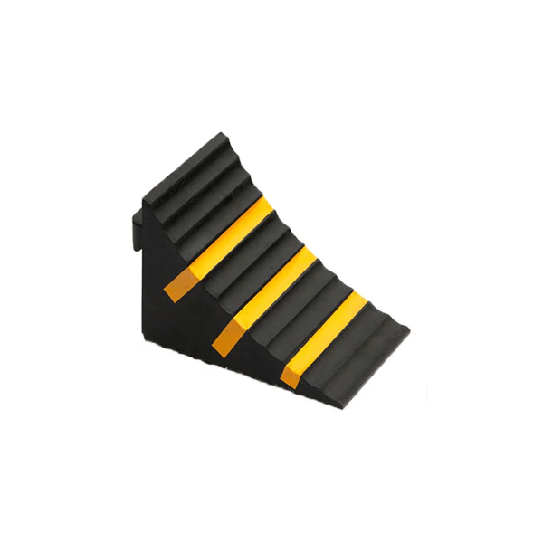 Rubber wedge with reflectors and handle - 190mm - Moto Garage Malta